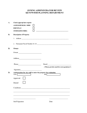 Fillable Online Zoning Administrative Approval Building Application.doc ...