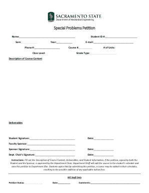 Fillable Online special-problems-fillable-form.pdf Fax Email Print - pdfFiller