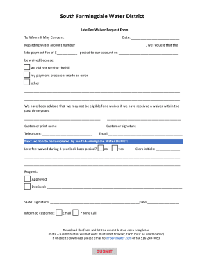 Fillable Online Late fee waiver request form.docx Fax Email Print - pdfFiller