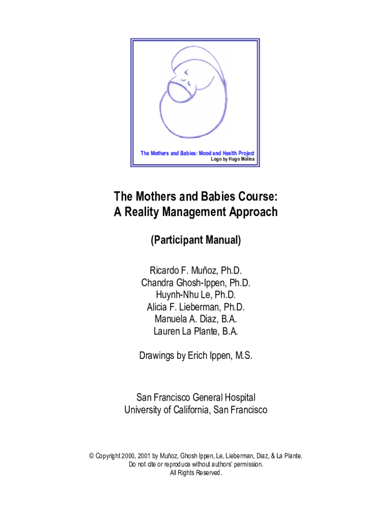 Fillable Online The Mother's and Babies Course: A Reality Management ...
