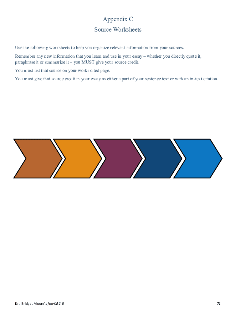 Fillable Online Appendix C Source Worksheets Fax Email Print - pdfFiller