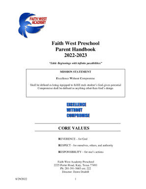 Fillable Online Faith West Academy: Christian Private School in Katy ...