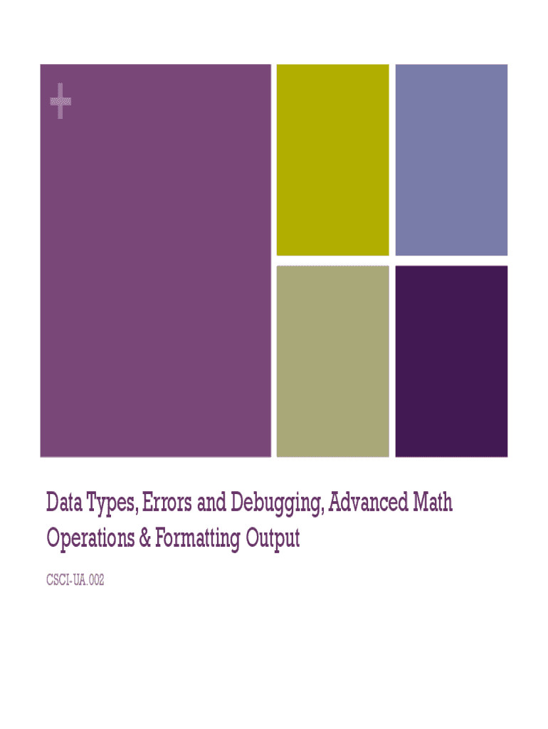 Fillable Online Cs Nyu The 7 Most Common Types Of Errors In Programming