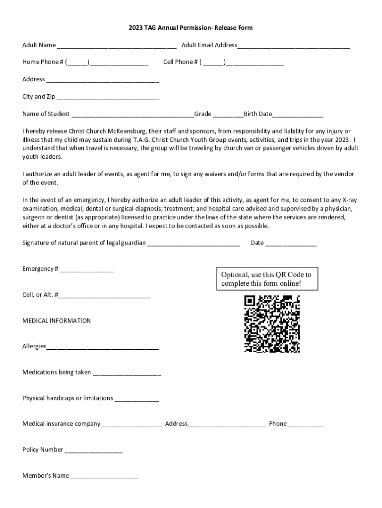 Fillable Online Optional, use this QR Code to complete this form online ...