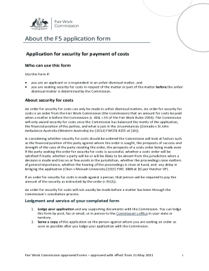 Fillable Online About the F5 application form Fax Email Print - pdfFiller