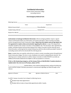 Fillable Online Non-Emergency Referral Form Fax Email Print - pdfFiller
