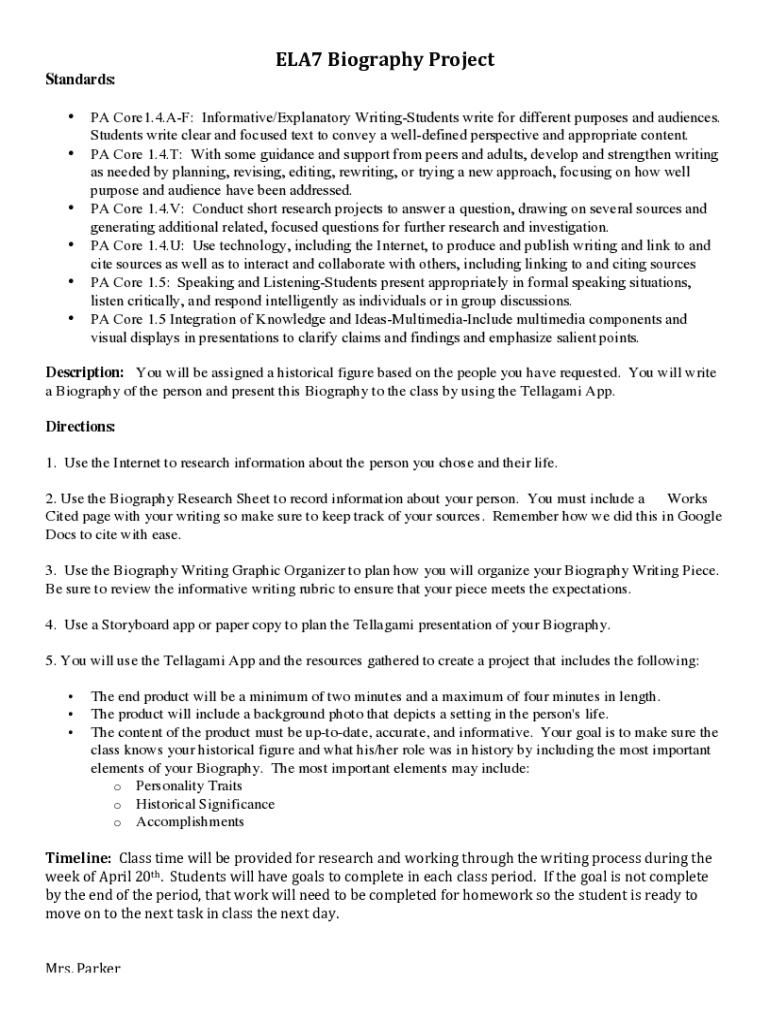 Fillable Online Pennsylvania Core and Academic Standards 4th Grade ...