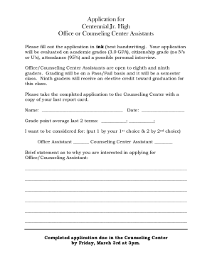Fillable Online Centennial Jr Fax Email Print - pdfFiller
