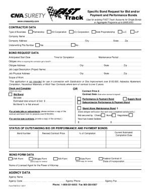 Fillable Online fast-track-specific-bond-request.pdf Fax Email Print ...