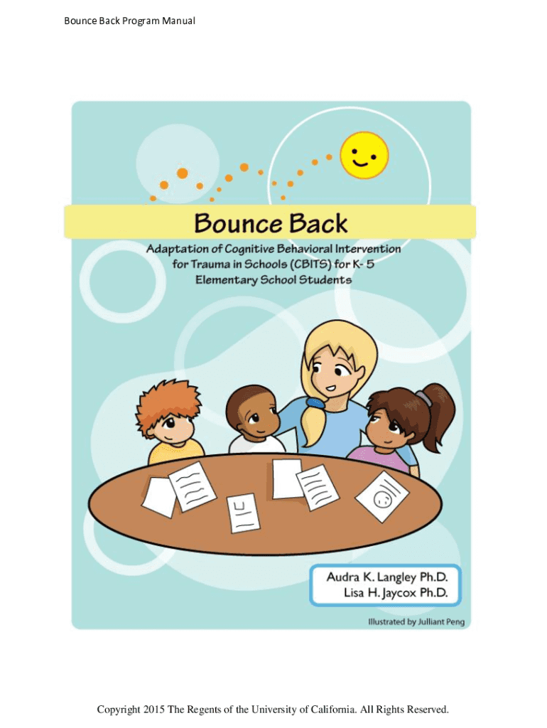 Fillable Online Bounce Back manualsStudent Affairs and Campus Diversity ...