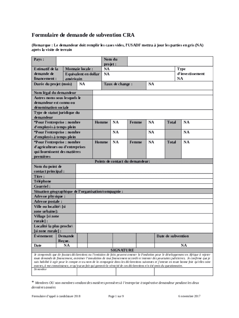 USADF welcome input and ideas from African partners. We ... Doc ...