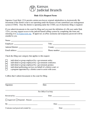 Fillable Online Rule 122A Request Form Fax Email Print - pdfFiller