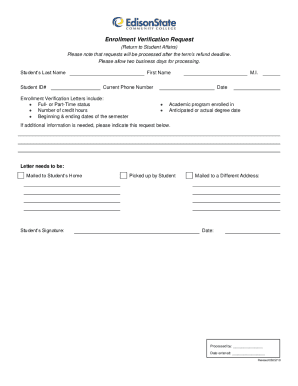 Fillable Online Verification of Enrollment and Authorization to Release ... Fax Email Print ...
