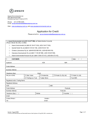 Fillable Online MRG Customer Credit Application Form Fax Email Print ...