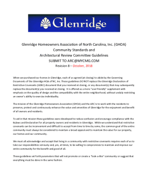 Fillable Online HOA Architectural Review Committee Lessons from a ...