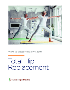 Fillable Online Total Hip Replacement: Your Pathway to Recovery Fax ...