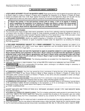 Fillable Online dsps wi Chapter REEB 16 - Approved forms and legal ...