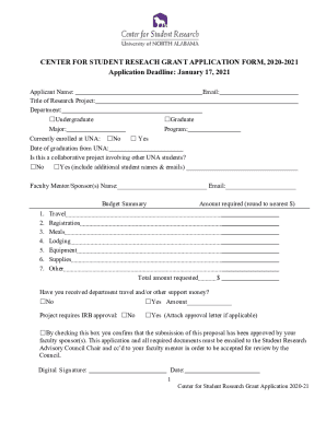 Fillable Online university research grant application Fax Email Print ...