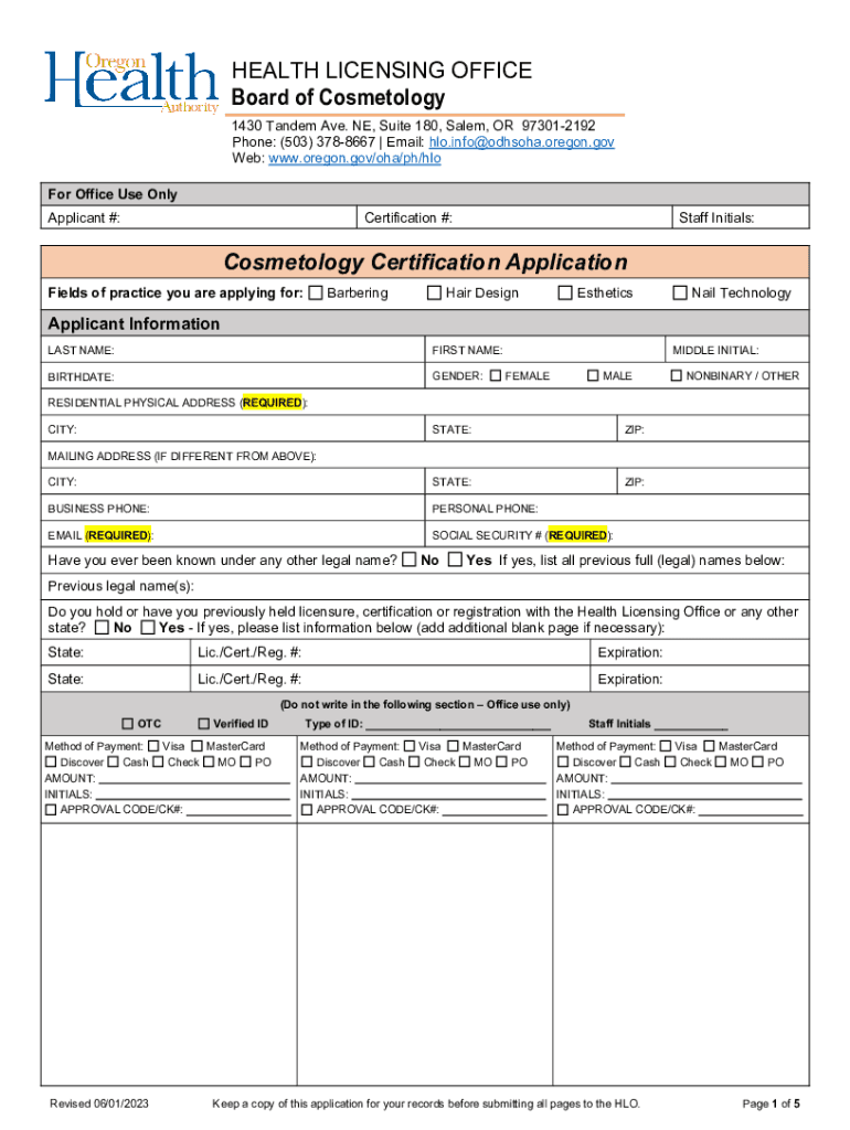 Fillable Online HEALTH LICENSING OFFICE AFFIDAVIT OF LICENSURE ... Fax ...