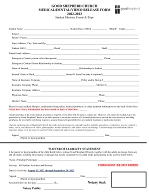 Fillable Online Student Ministries Forms and Information Fax Email Print - pdfFiller