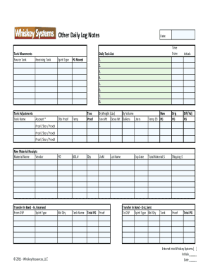 Fillable Online Other Daily Log Notes Fax Email Print - pdfFiller