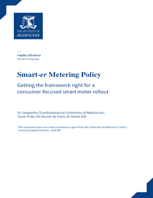 Fillable Online science unimelb edu Smart-er metering policy: Getting ...