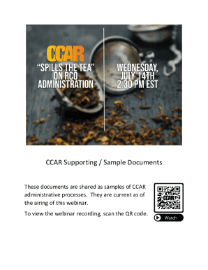 Fillable Online CCAR Supporting / Sample Documents Fax Email Print ...