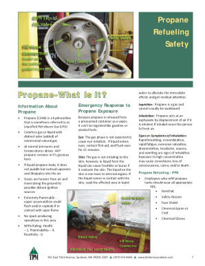 Fillable Online Propane Refueling Safety Propane-What Is It? Fax Email ...