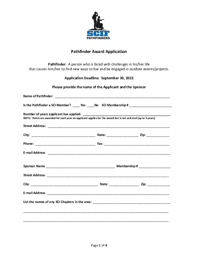 Fillable Online Pathfinder AwardsThe Palm Beach PostThe Pathfinder ...