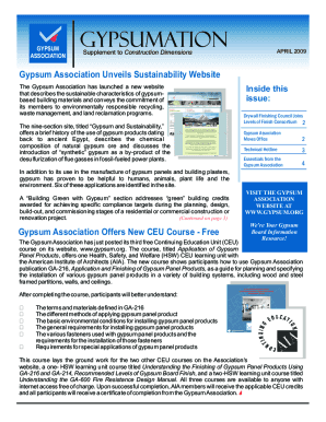 Fillable Online Gypsum Association Launches Web-Based Application Fax ...