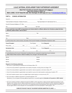 Fillable Online Scholarship Application - LULAC National Scholarship Fax Email Print - pdfFiller