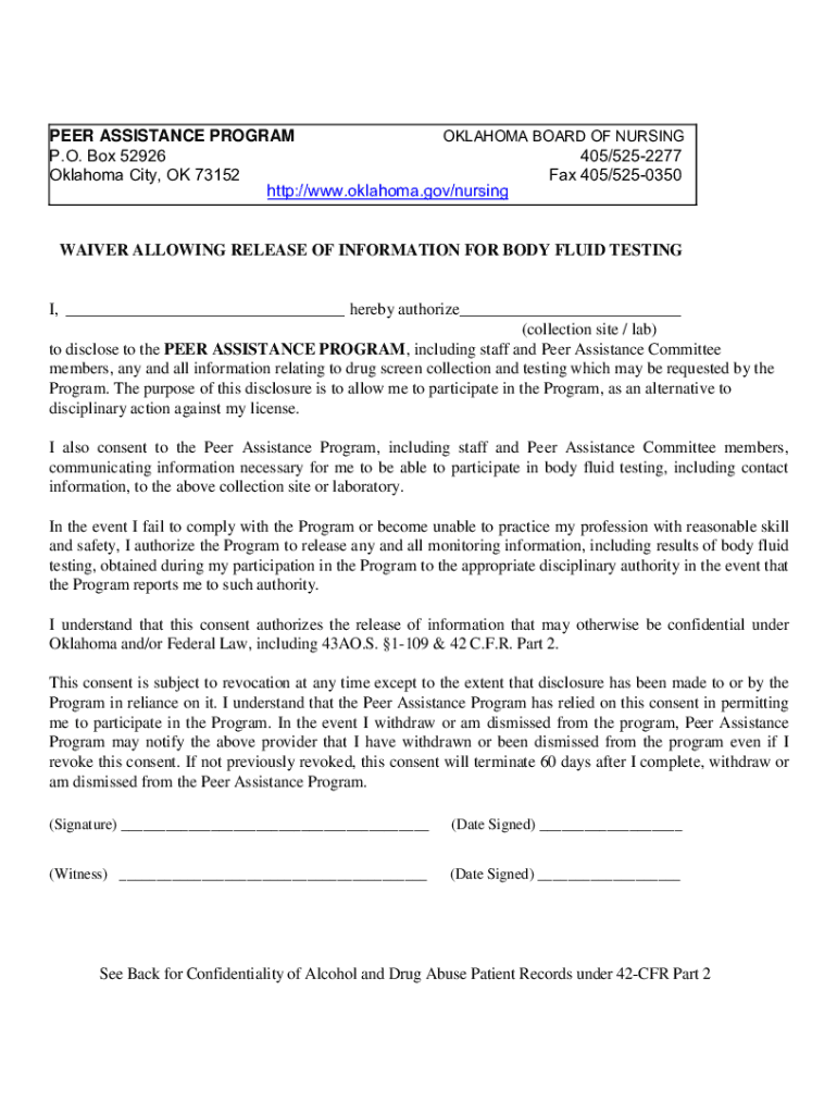 Fillable Online Application for Appointment to a Peer Assistance ...