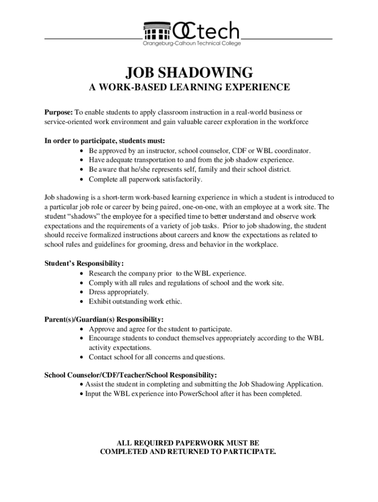 Fillable Online Building a Successful Work-Based Learning Program Fax ...