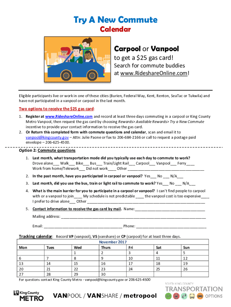 Fillable Online TDM For Vehicle Emission Reductions Fax Email Print ...