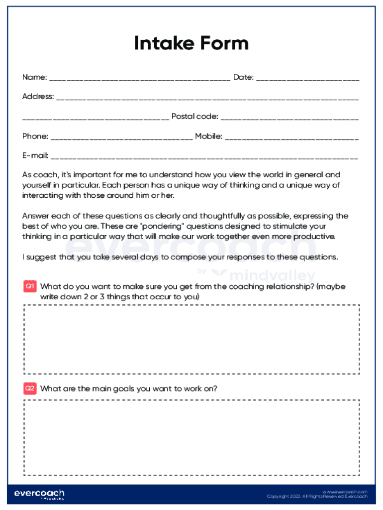 Fillable Online Coaching Form Template-V1 Fax Email Print - pdfFiller