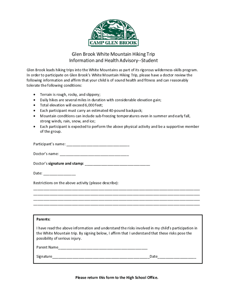 Fillable Online Hiking The White Mountains TrailMaps & Day Trips Fax ...