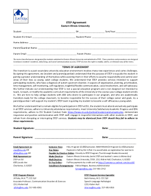 Fillable Online STEP Agreement Fax Email Print - pdfFiller