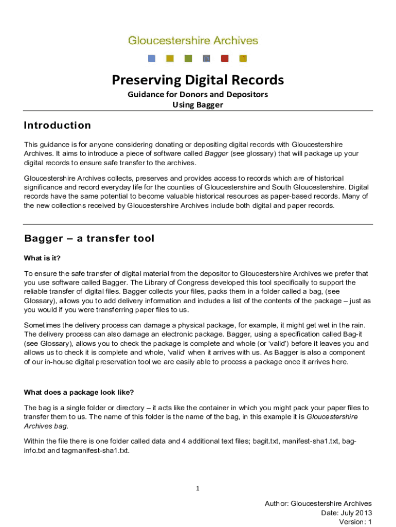 Fillable Online Guidelines for Digital Preservation Fax Email Print ...