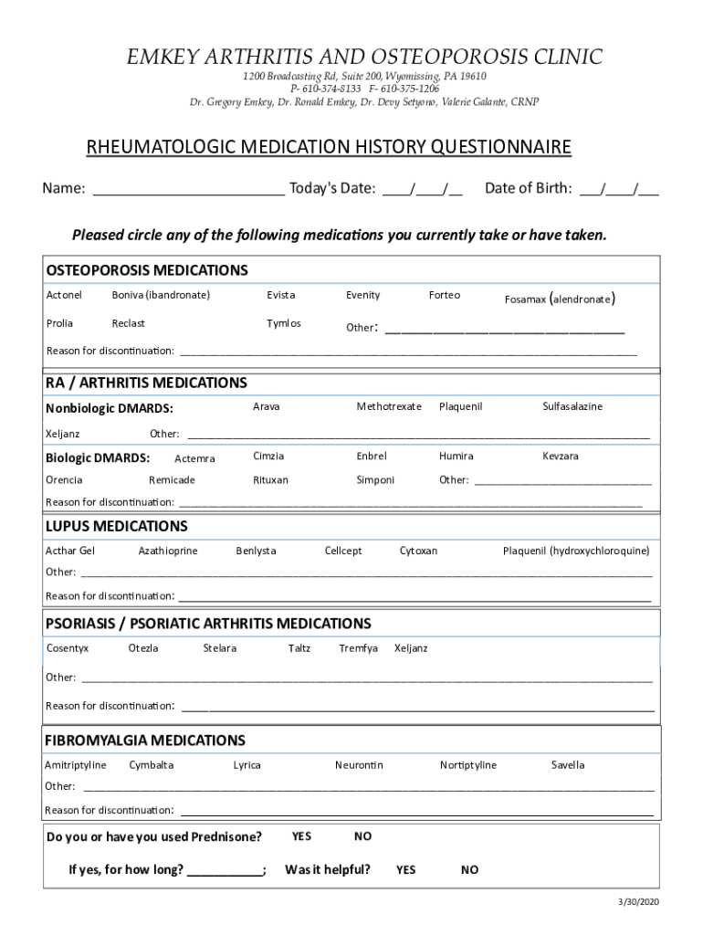 Fillable Online CLINIC REFERRAL FORM Fax Email Print - pdfFiller