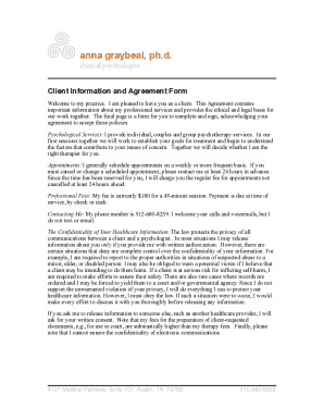 Fillable Online Client Information and Agreement Form-9 Fax Email Print - pdfFiller