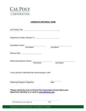 Fillable Online Draft - Employee Referral Bonus Application.docx Fax ...