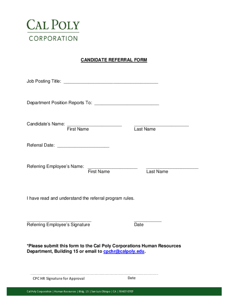 Fillable Online Draft - Employee Referral Bonus Application.docx Fax ...