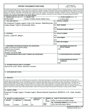 Fillable Online An American Foreign Legion in the 21st Century. The ...