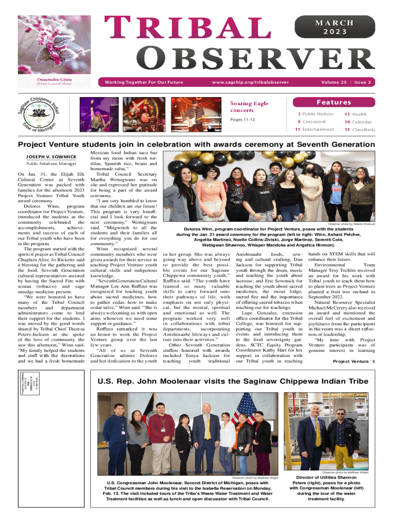 Fillable Online Saginaw Chippewa Indian Tribe Events Isabella ...