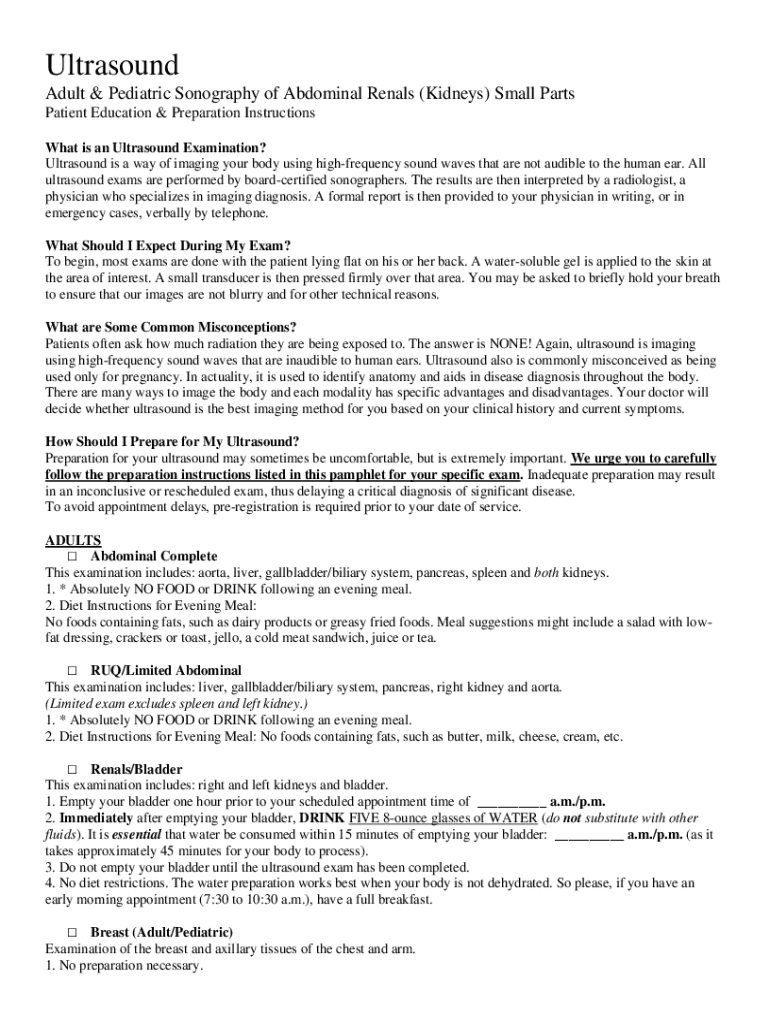 Fillable Online Emergency ultrasound in adults with abdominal and ...