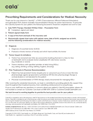 Fillable Online Cala launches FDA-cleared device to combat hand tremors ...