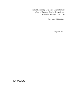 Fillable Online Oracle FLEXCUBE Core Banking 11.10.0.0.0 - Fraternit ...