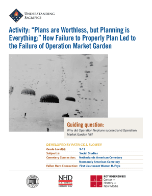Fillable Online Plans are Worthless, but Planning is Everything: How ...