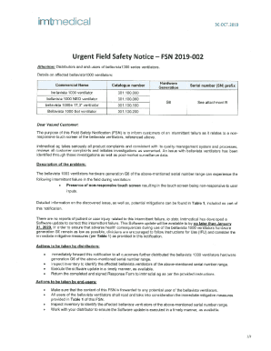 Fillable Online FORM Field Safety Notice (FSN) Fax Email Print - pdfFiller