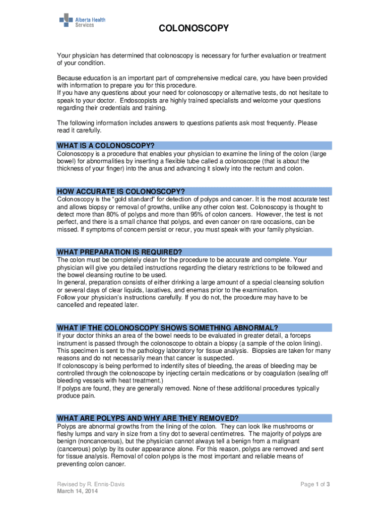 Fillable Online Colon cancer screening decisions: What's the best ...